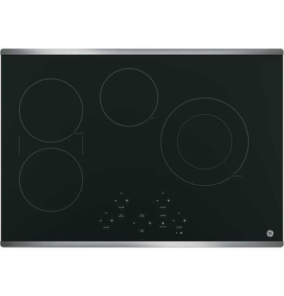 GE® 30" Built-In Touch Control Electric Cooktop Stainless Steel - A La ...