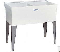 Freestanding Double Laundry Tub - Floor Mounted - Mustee 26F ...